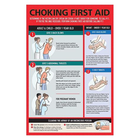 Safety Supply 142 1519 Poster Heimlich Maneuver 12 X 18
