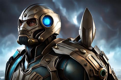 Premium Ai Image Virtual Robot Rendert Ai