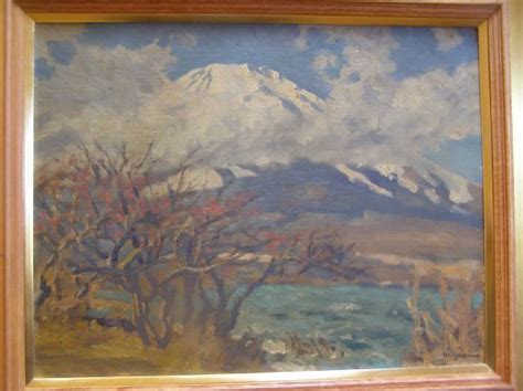 真作 藪野 正雄 二紀会委員 雲晴る 山中湖畔 油彩 F6 自然、風景画 ｜売買されたオークション情報、yahooの商品情報をアーカイブ公開