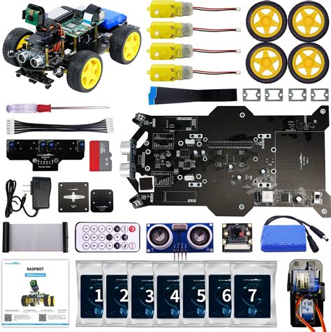 Amazon AI Vision WD Robot Car Kit For Raspberry Pi B Support Python Programming APP