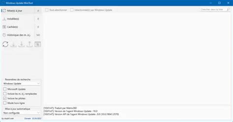Windows Update Minitool Gérer Les Mises à Jour Le Crabe Info