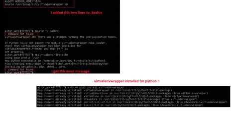 Python Error For Virtualenvwrapper Ubuntu 1604 Stack Overflow
