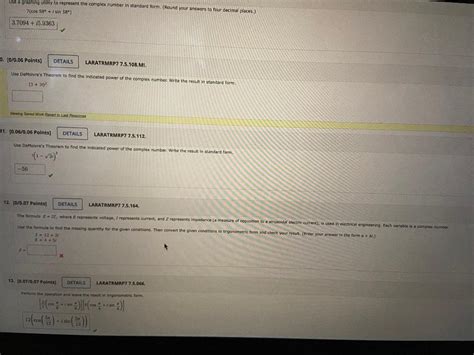 Solved Use A Graphing Utility To Represent The Complex Chegg