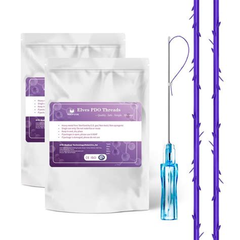 Elves Pdo Cog Threads For Face Lift 23g 60 Mini Barbed 4d Cog Pdo