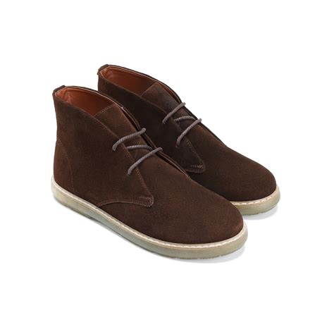 Crest™ Brown Split Suede Chukka Boots Plain Toe