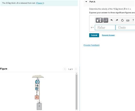 solved the 20 kg block a is released from rest figure 1