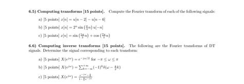 Solved 65 Computing Transforms 15 Points Compute The
