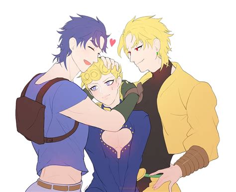 Dio Brando Giorno Giovanna And Jonathan Joestar Jojo No Kimyou Na