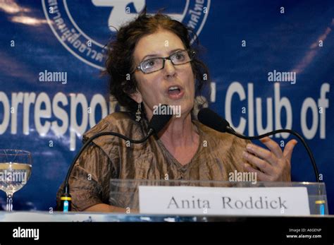 Thailand Bangkok Dame Anita Roddick Founder Of The Body Shop In 2004