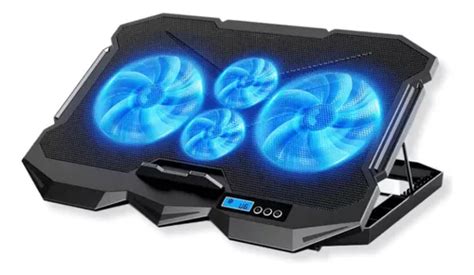 Suporte Mano Thor Gamer Refrigerado Notebook Base Com 4 Coolers Fans Ventoinhas Laptops Até 19