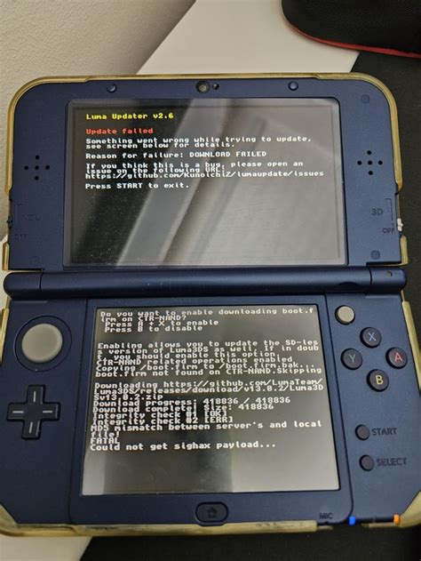 Luma3ds Update Failed R3dspiracy