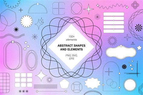 Abstract Shapes And Elements Graphic By LiiaDesignShop Creative Fabrica