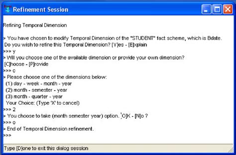 Example Of Refinement Session For Temporal Dimension Download