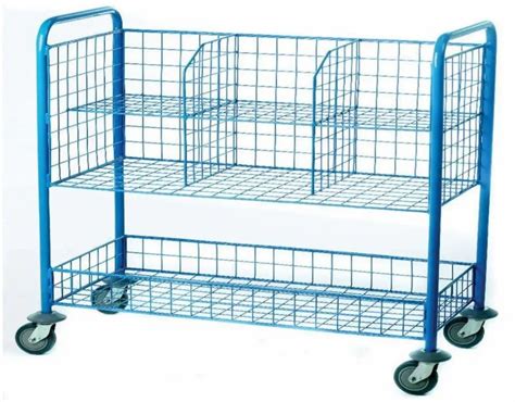 Mild Steel Portable Material Handling Trolley Load Capacity 155 Kg At