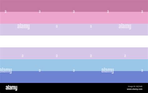 Bigender People Experience Exactly Two Gender Identities Flag Symbol