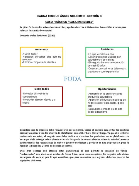 Caso Práctico Pdf Business Economias