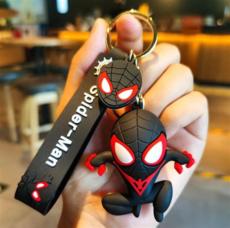 Marvel Spider Man Keychain Etsy