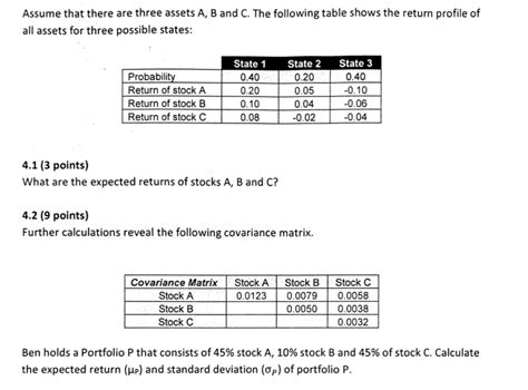 Solved Assume That There Are Three Assets A B And C The Chegg Com