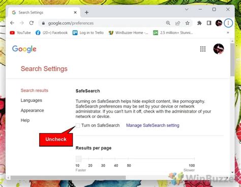 How To Turn Off Safe Search In Google Bing And Yahoo WinBuzzer