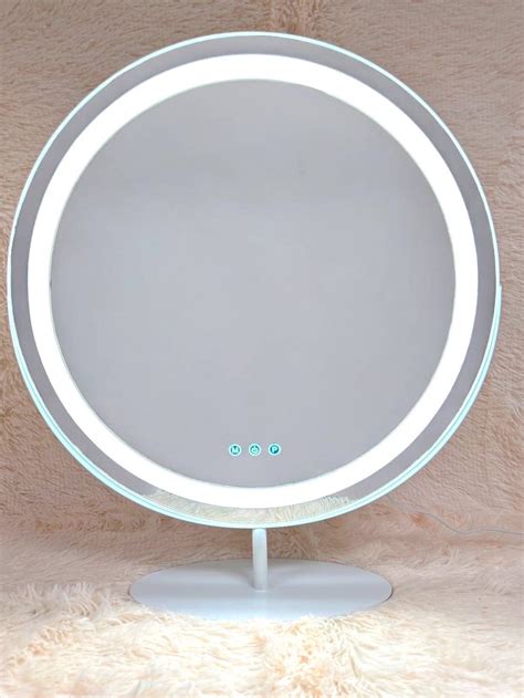 กระจกแต่งหน้า ตั้งโต๊ะ พร้อมไฟ Led ปรับองศาได้ Inlovefurniture