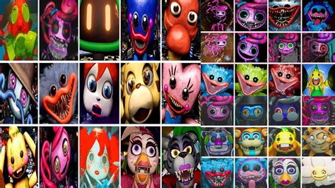 All Mod Jumpscares Poppy Playtime Chapter 1 2 3 Vs Ucn Vs Fnaf Youtube