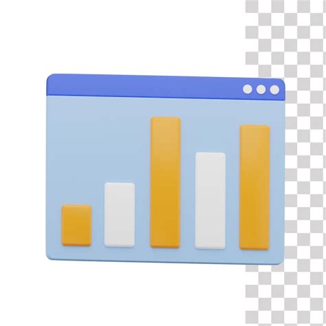 Premium PSD A Blue And White Web Page With A Bar Chart On It
