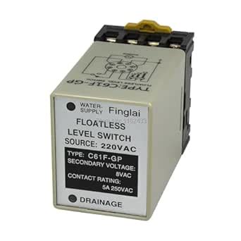 C F GP AC V Floatless Level Switch Relay With Socket Base VAC C F GP Water Level
