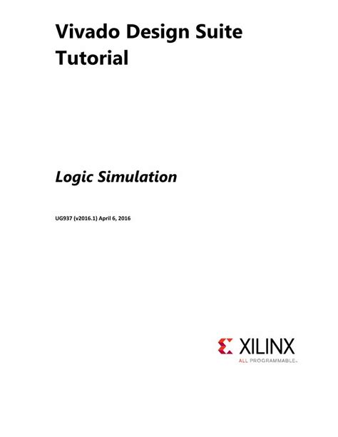 pdf vivado design suite tutorial xilinx · this xilinx® vivado