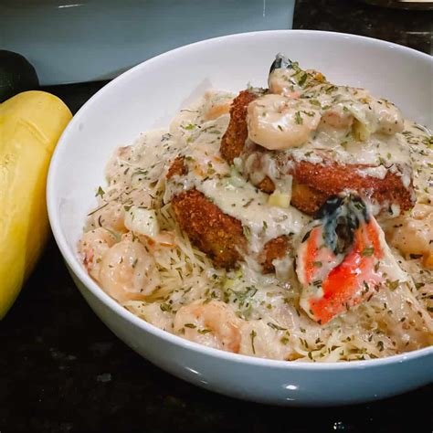Cajun Shrimp And Crab Pasta With Eggplant Aka Eggplant Pirogue