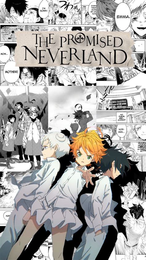 The Promised Neverland Manga Poster Neverland Neverland Art Anime