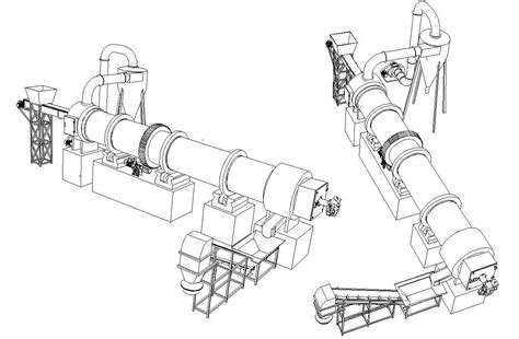 Autocad 2d Design Of Incinerator Machine Cad File Dwg File Cadbull