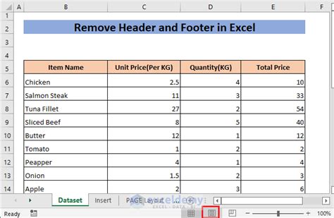 How To Remove Header And Footer In Excel Methods Exceldemy