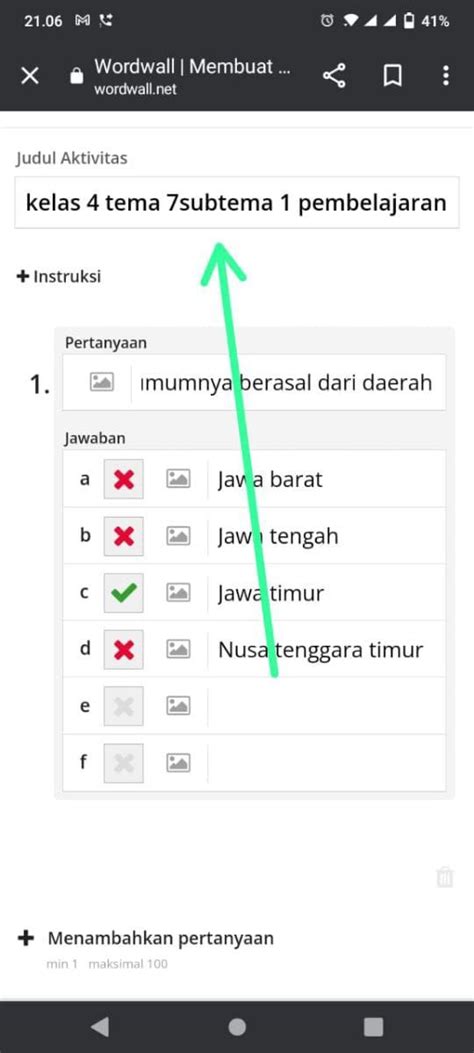 TUTORIAL MEMBUAT QUIZ PADA WORDWALL HARDIYANTI SANGGILA UNIVERSITAS