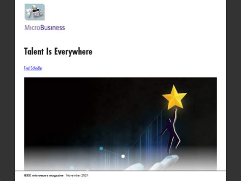 Ieee Microwave Magazine November 2021microbusiness