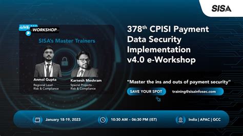 Sisa Institute On Linkedin Cpisi Pci Dss Implementation And Certification Workshop Sisa