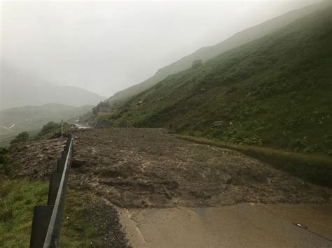 A83 Closed At Rest And Be Thankful Due To ‘multiple Landslides With