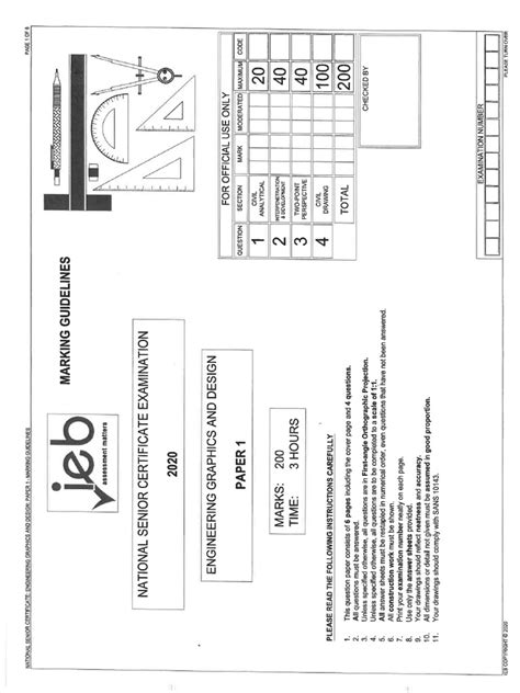 Engineering Graphics And Design P1 Memo 2020 Pdf