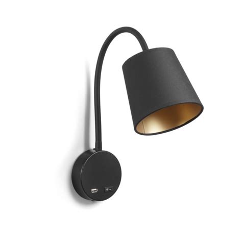 Aplique Con Interruptor Y Usb Montecarlo Exo Lamparas Es