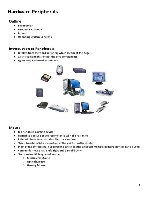 4 work hardware peripherals pdf operating system process computing