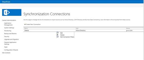 Unable To Edit Synchronization Connection Sharepoint Mind Melt