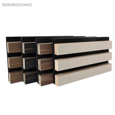 Akupanel Natural Veneer Oak Acoustic Panels Slat Wooden Slatted Decorative Acoustic Wood Wall