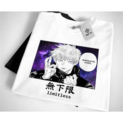 T Shirt Satoru Gojo Infinite Void Anime Print Short Sleeves Lazada Ph
