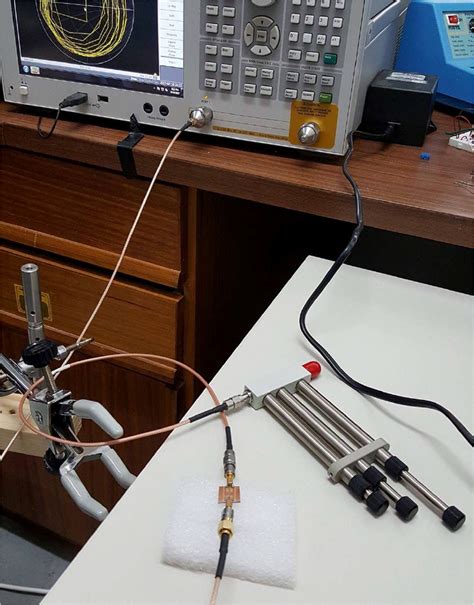 Test Setup Device Under Test Connected To The Vna And The Stub Tuner