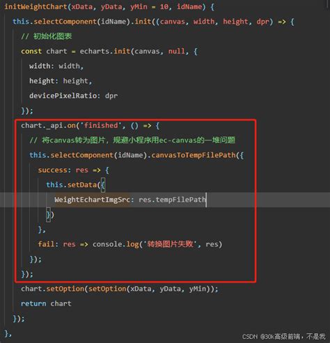 关于小程序使用ec canvas，不跟随页面滑动的问题。 csdn博客