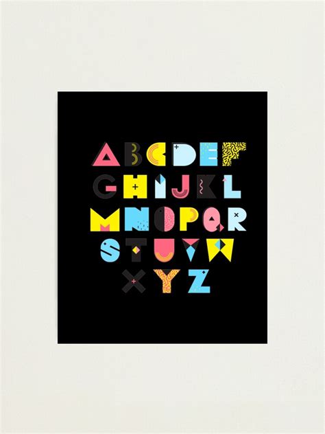 Alphabet Loreabcda To Zenglish Alphabet Photographic Print For