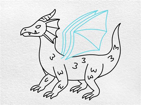 How To Draw A Dragon Helloartsy