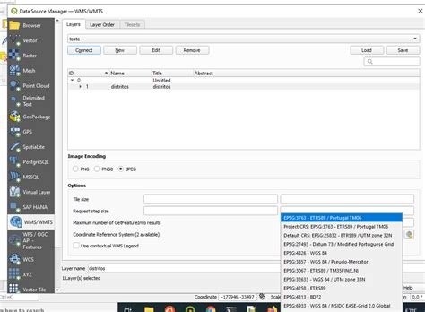 Wms Client Do Not Show Anymore The Correct List Of Available Crss For A