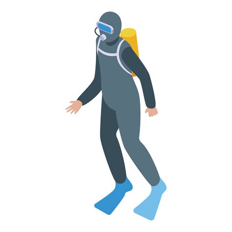 Sea Diver Icon Isometric Vector Scuba Dive 19053303 Vector Art At Vecteezy