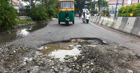 Three Sinkholes Appear As Rains Test Bengalurus Road Infra