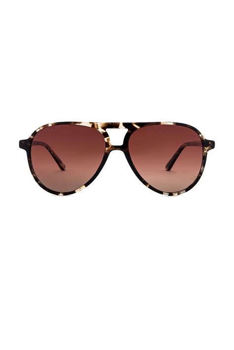 Diff Eyewear Tosca Ii In Espresso Tortoise And Brown Revolve